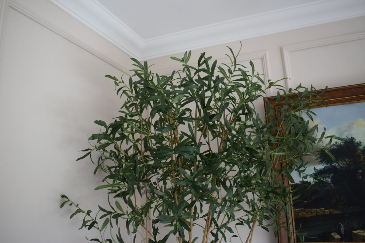 Shooting Faux Artificial Large Potted Olive tree H 240cm with pot and ...